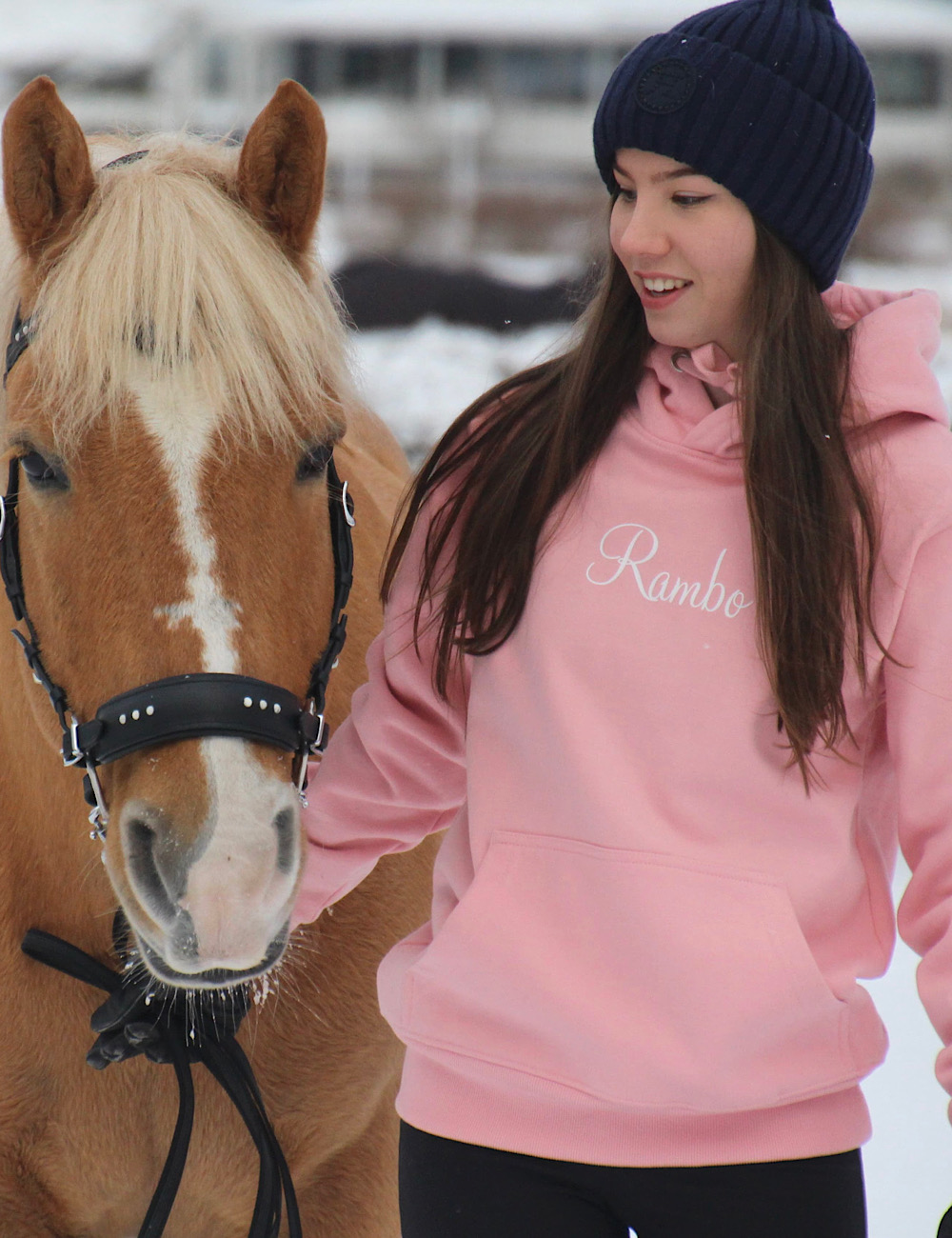 Rambon Talli – Felix – Huppari, vaaleanpunainen – Hikipanta