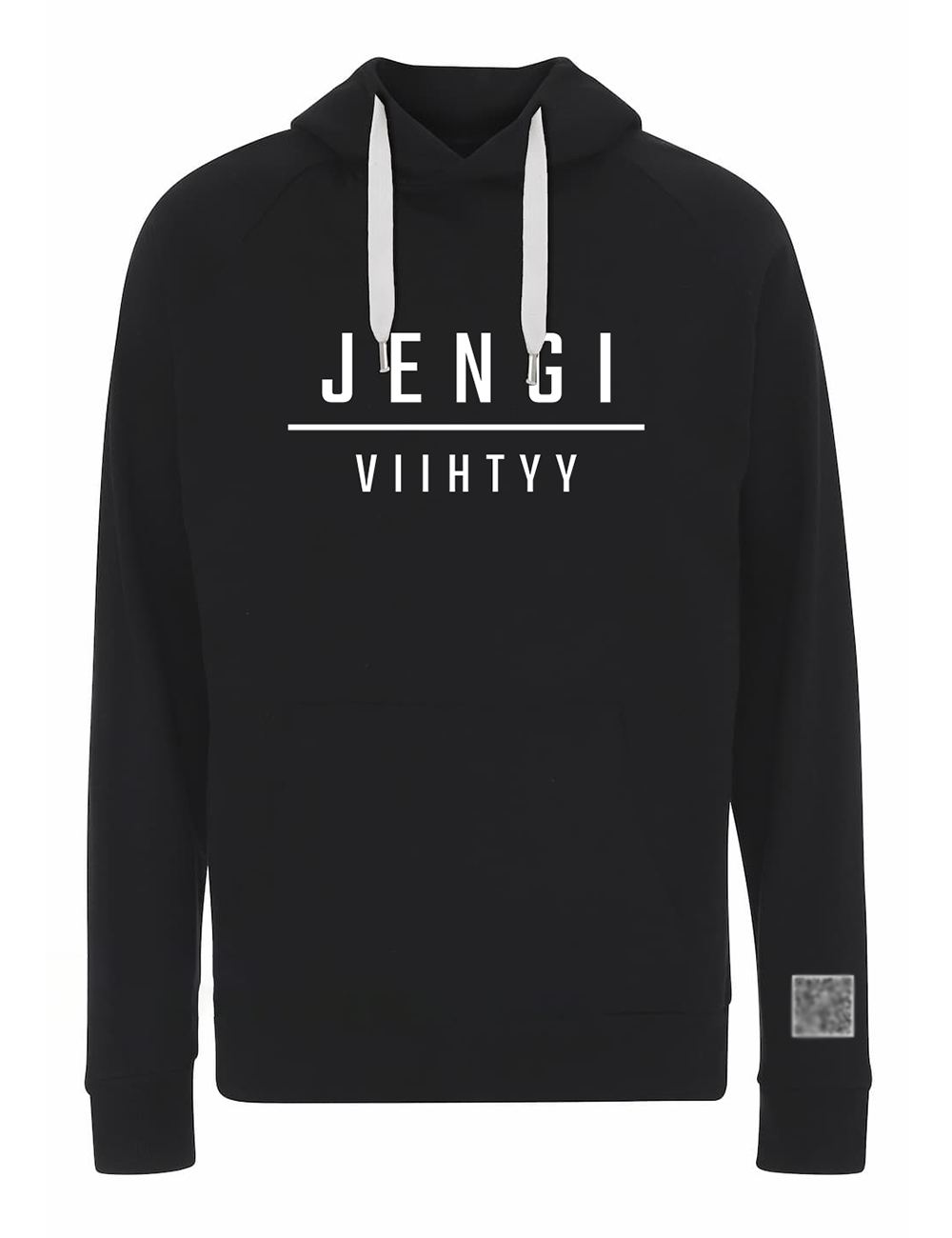 Lärvinen – Jengi Viihtyy – 200. juhlajakso – huppari, musta – Hikipanta